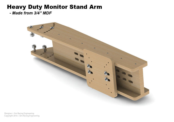 Plans - Monitor Stand - Wood – Open Sim Rigs