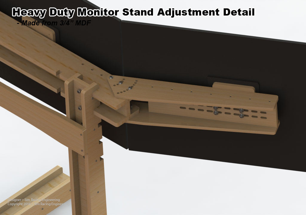 Plans - Monitor Stand - Wood – Open Sim Rigs