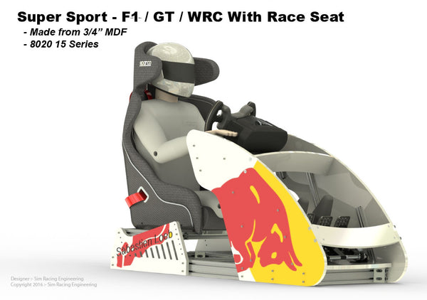 Plans - Super Sport F1/GT - Simple - Wood – Open Sim Rigs