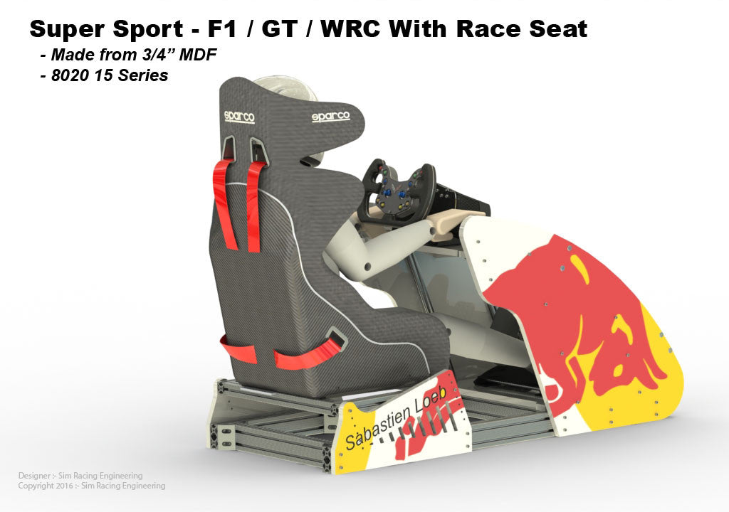Plans - Super Sport F1/GT - Simple - Wood – Open Sim Rigs
