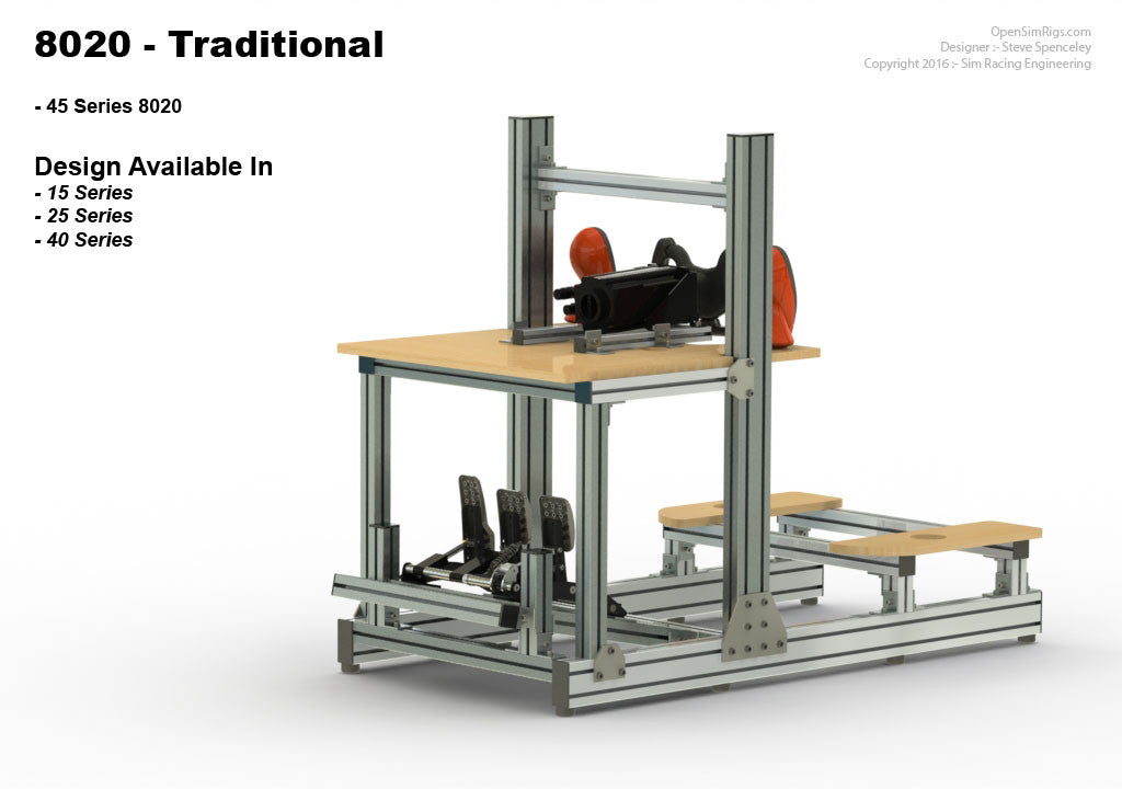Plans - Traditional 8020 Style - 45 Series Extrusions – Open Sim Rigs
