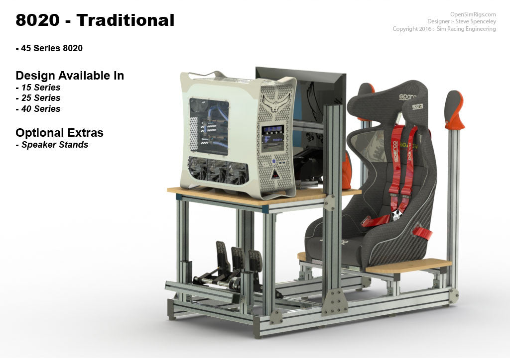 Plans - Traditional 8020 Style - 45 Series Extrusions – Open Sim Rigs
