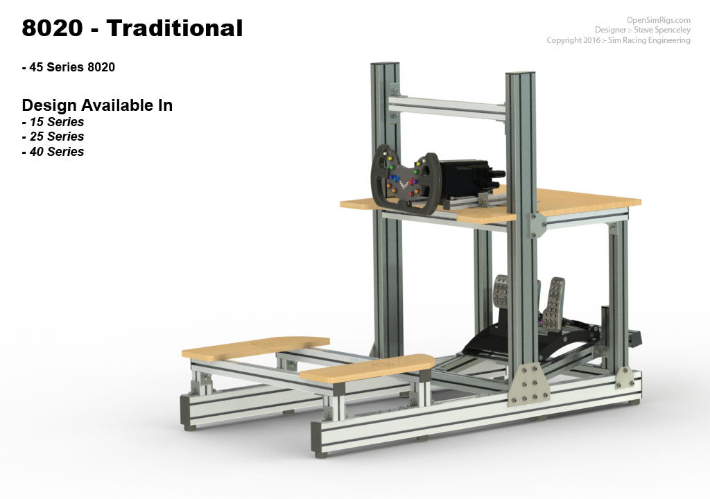 Plans - Traditional 8020 Style - 45 Series Extrusions – Open Sim Rigs